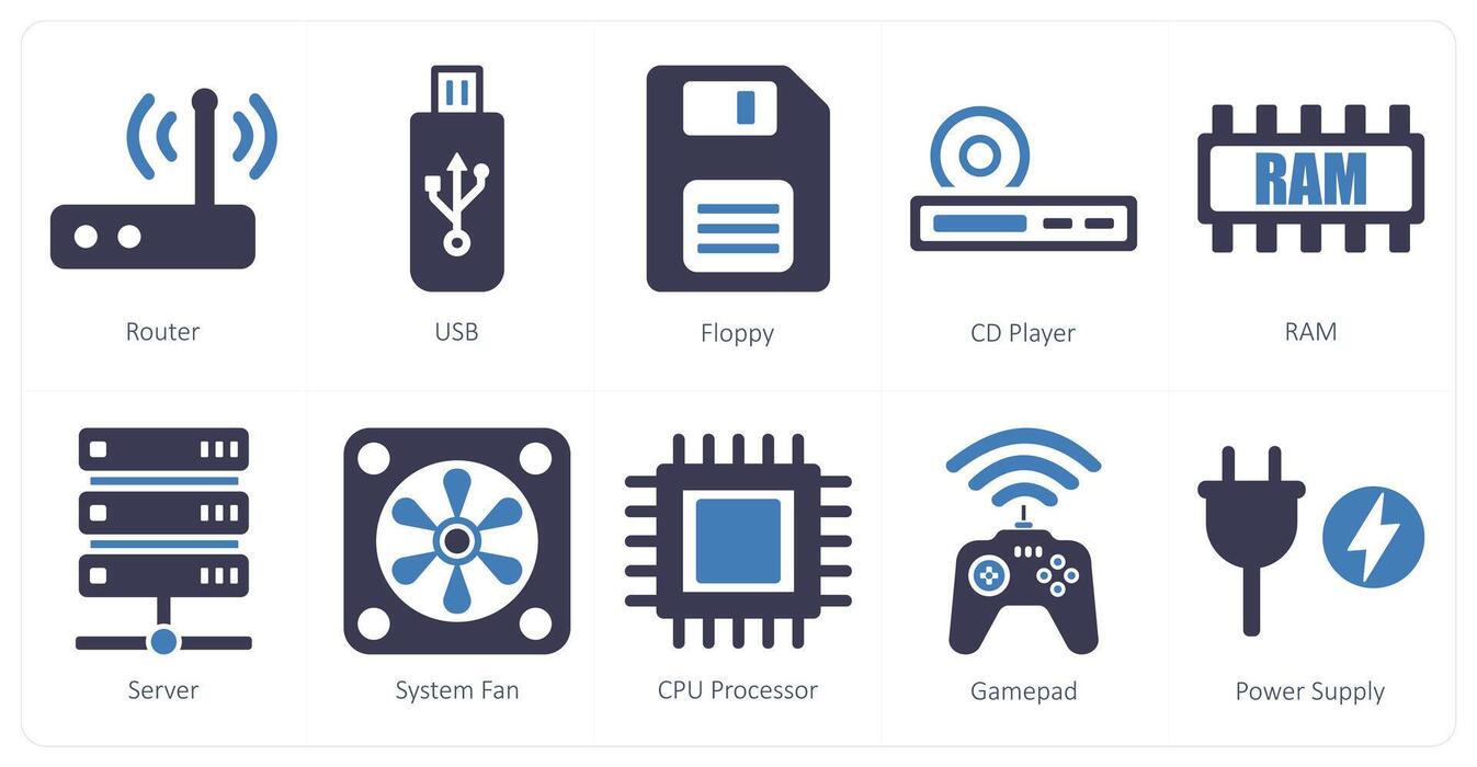 Pc Components Vector Art, Icons, and Graphics for Free Download