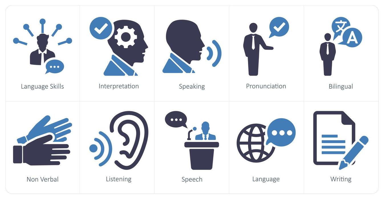 Speech Interpretation Vector Art, Icons, and Graphics for Free Download