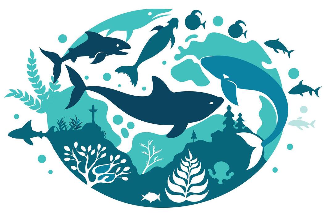 Ocean Ecosystem Vector Art, Icons, and Graphics for Free Download