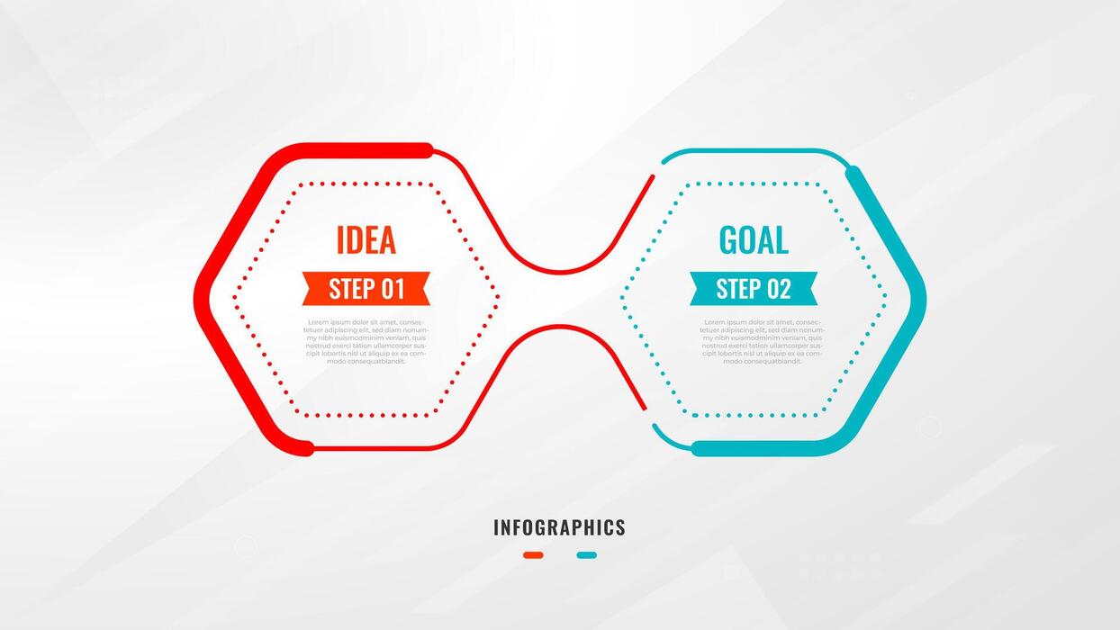 2 Step Infographic Vector Art, Icons, and Graphics for Free Download