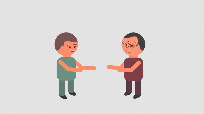 Two People Talking Animation Stock Video Footage for Free Download