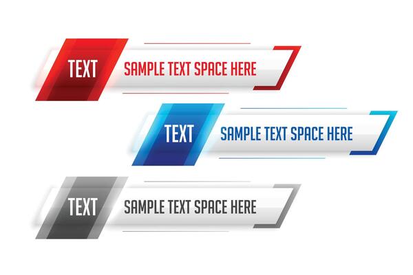 Text Banner Vector Art, Icons, and Graphics for Free Download