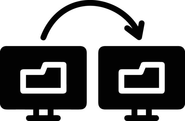 Data Migration Icon Vector Art Icons And Graphics For Free Download