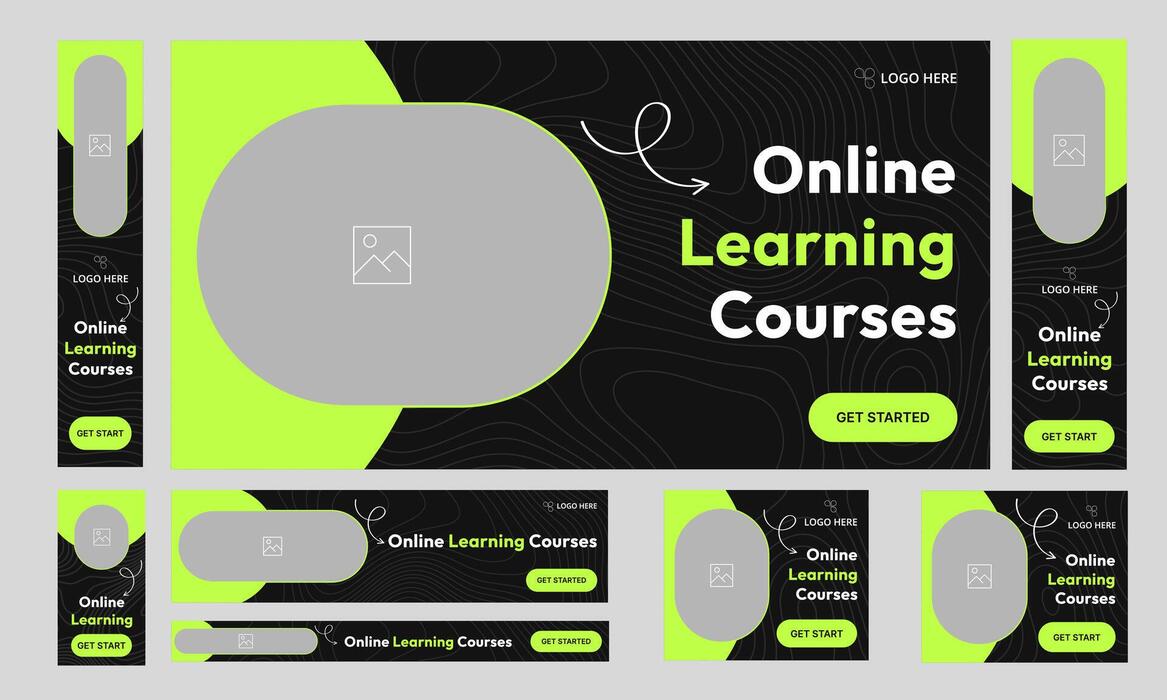 Online Course Banner Vector Art, Icons, and Graphics for Free Download