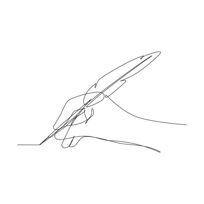 Continuous Line Drawing Hand Vector Art, Icons, and Graphics for Free ...