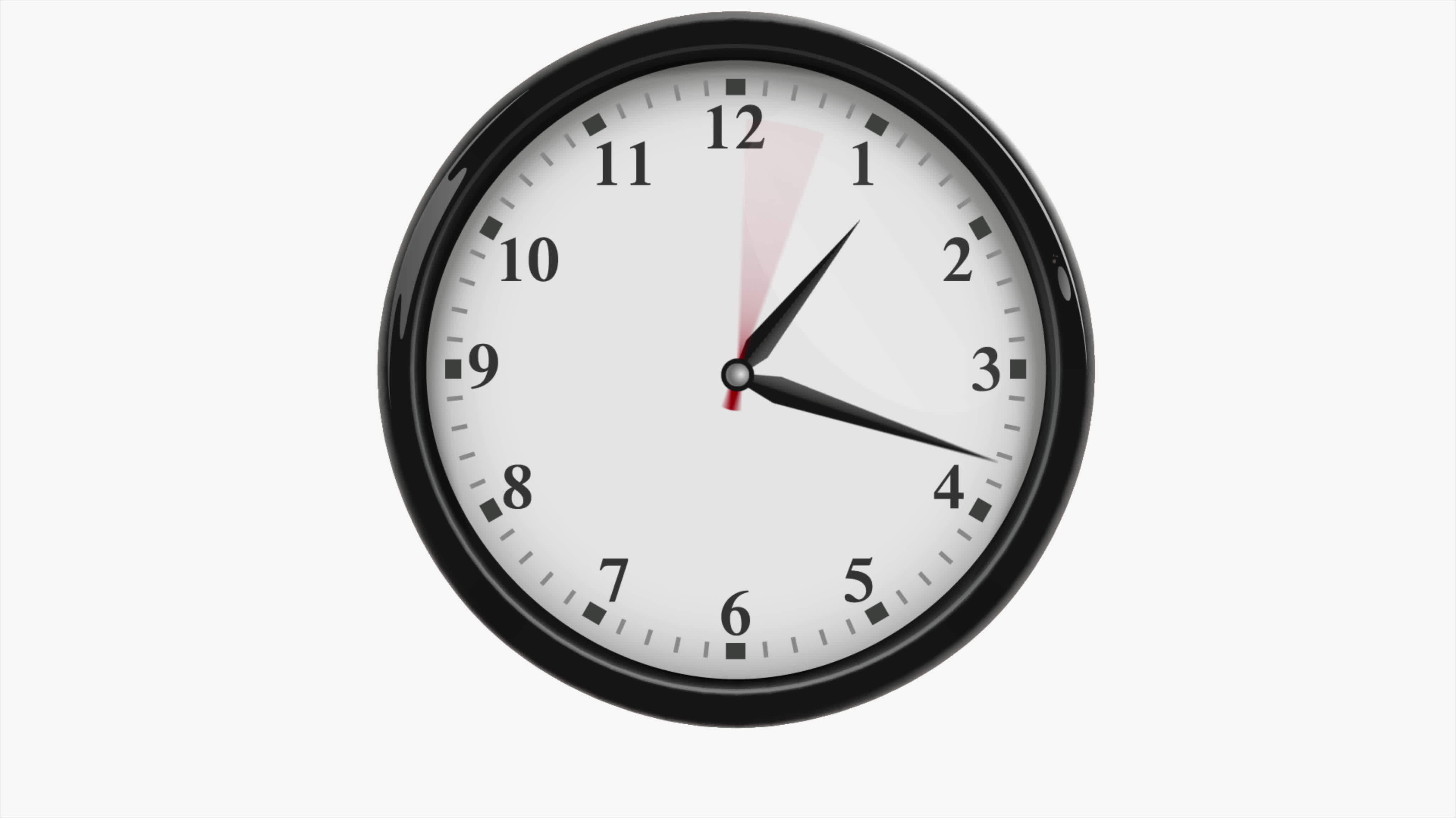 Wall Clock Ticking From 1 to 2 2D Cartoon Animation 43554266 Stock Video at Vecteezy