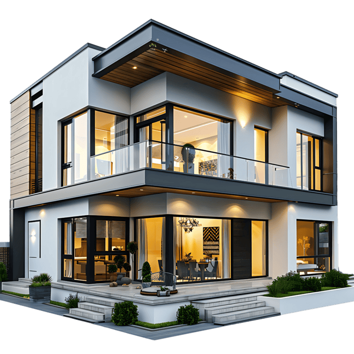 Modern Home PNGs for Free Download