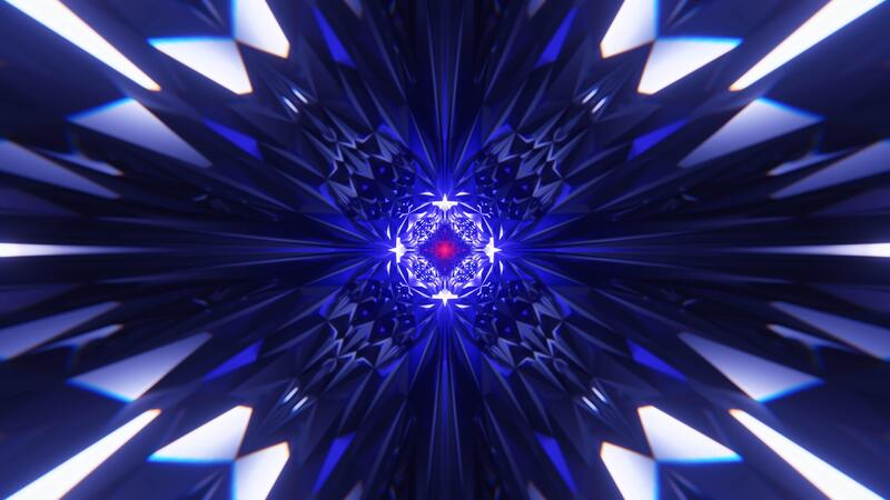 vj loop abstract motion background. 3d fractal purple crystal glowing. seamless 4k 43735626 ...