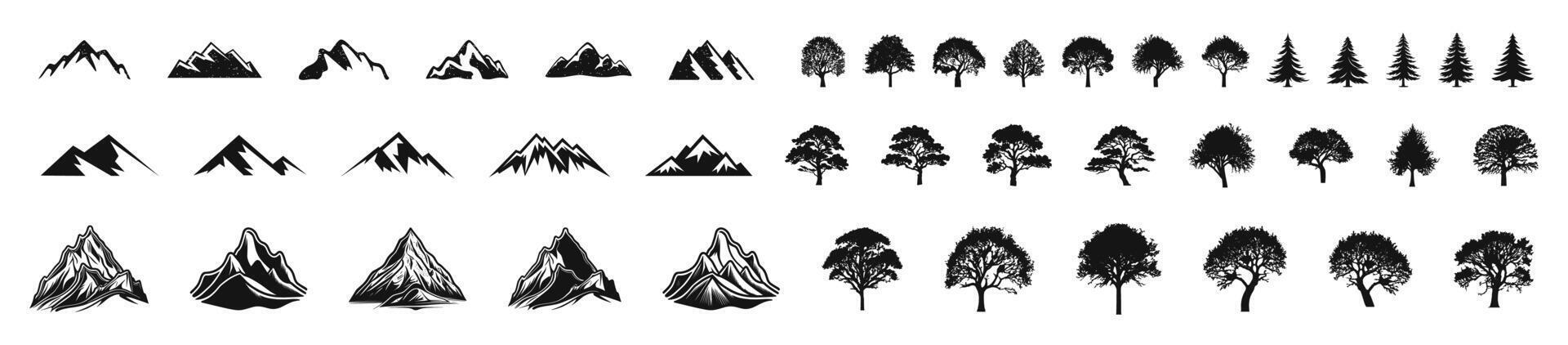 Mountain Tree Line Vector Art, Icons, and Graphics for Free Download