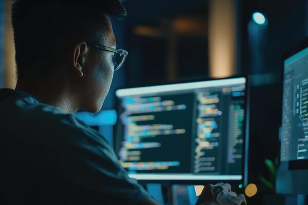 Man Coding Stock Photos, Images and Backgrounds for Free Download