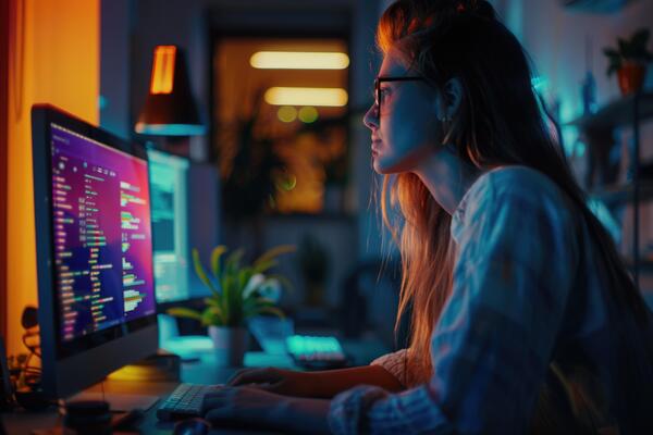 Woman Coding Stock Photos, Images and Backgrounds for Free Download