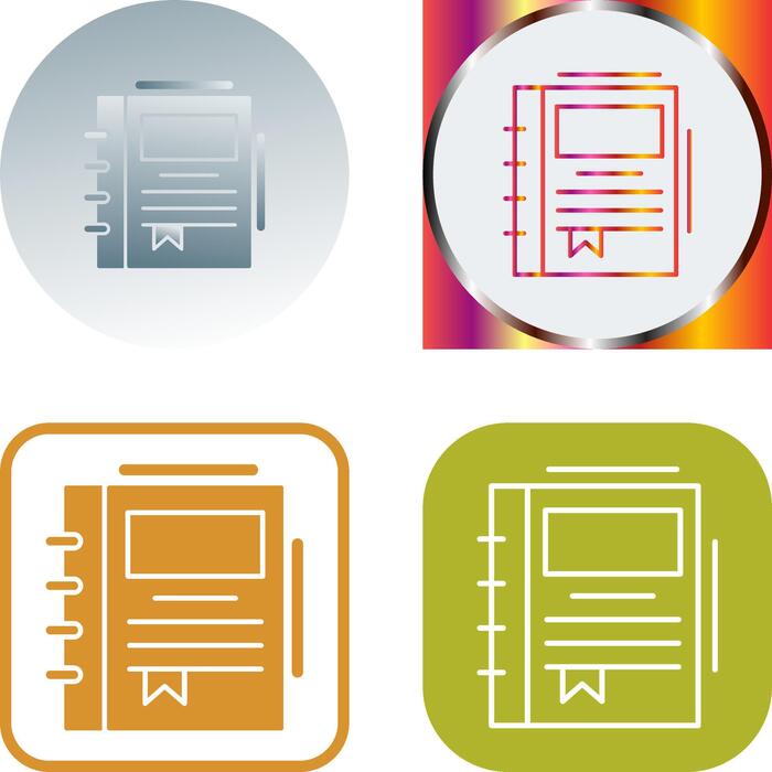 Workbook Icon Vector Art, Icons, and Graphics for Free Download