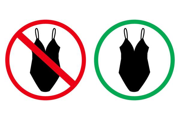 No Swimsuit Vector Art Icons And Graphics For Free Download