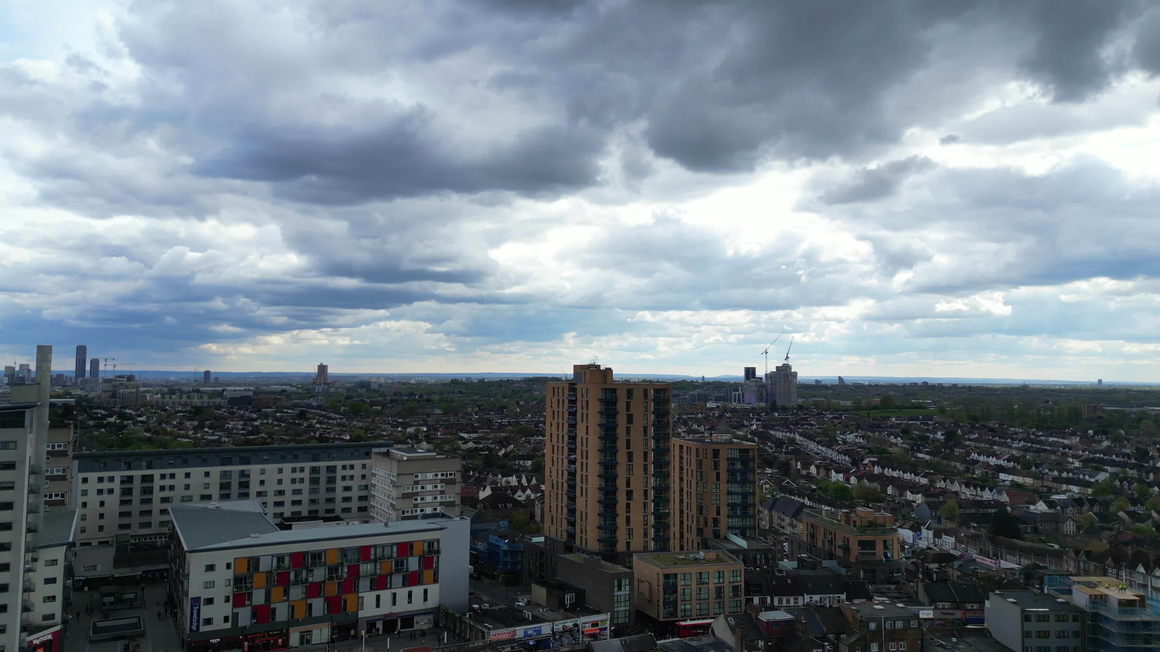 High Angle View of Central Wembley London City of England United ...