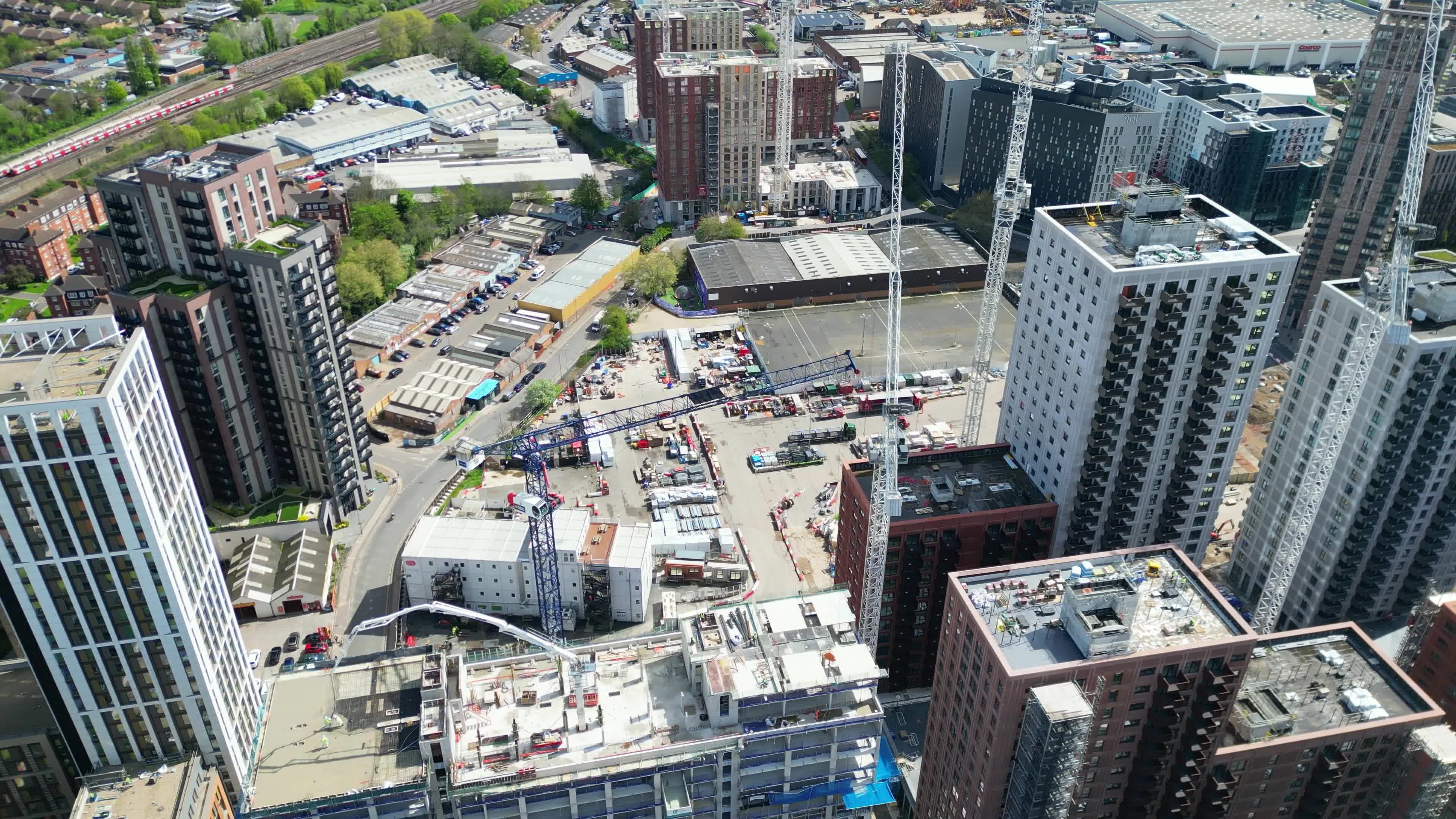 High Angle View of Central Wembley London City of England United ...