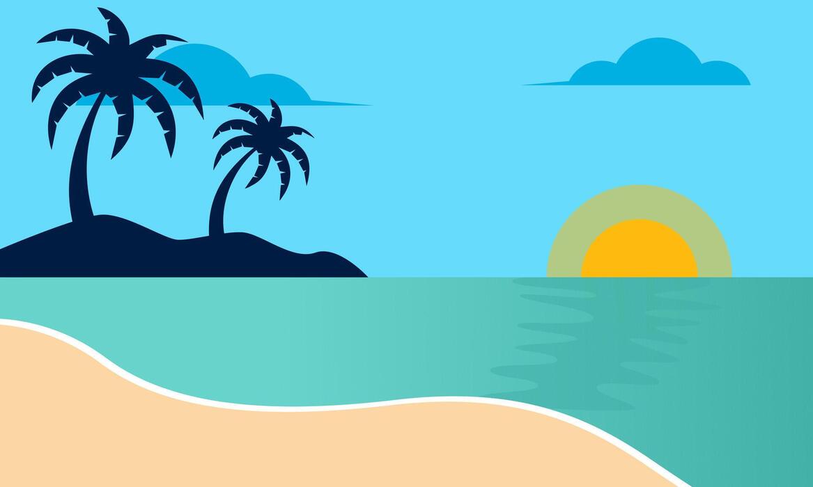 Page 4 | Beach Scene Vector Art, Icons, and Graphics for Free Download