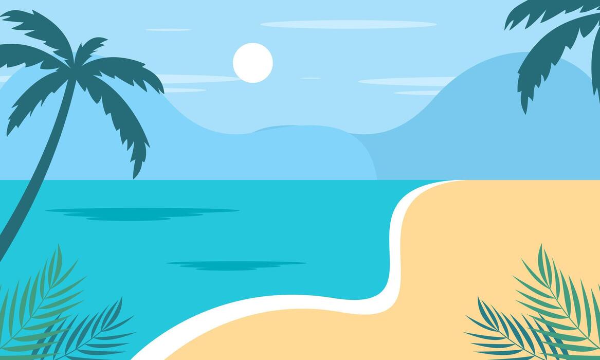 Page 4 | Beach Scene Vector Art, Icons, and Graphics for Free Download