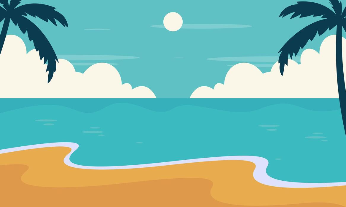 Page 4 | Beach Scene Vector Art, Icons, and Graphics for Free Download