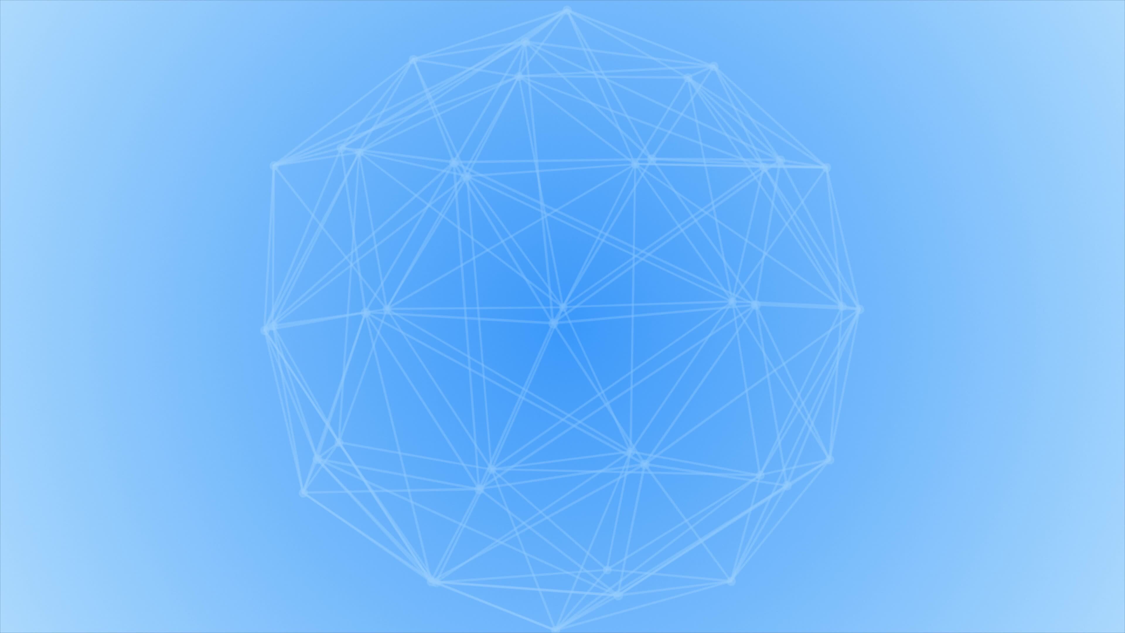 Digital Royal blue background with dots and lines, Royal blue color simple plexus loop able ...