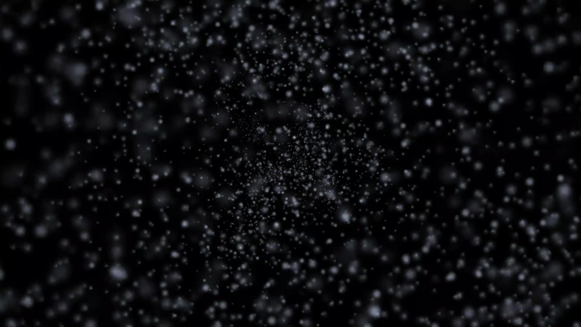Blizzard winter snowfall particles loop animation background, moving through heavy snowfall ...