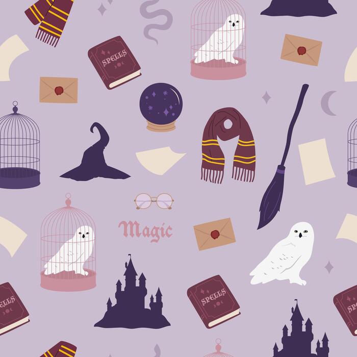 Harry Potter Pattern Vector Art, Icons, and Graphics for Free Download
