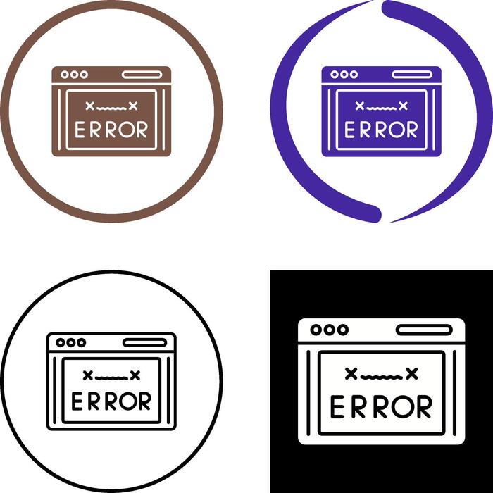 Error Sign Icon Vector Art, Icons, and Graphics for Free Download