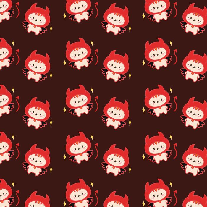 Demon Pattern Vector Art, Icons, and Graphics for Free Download