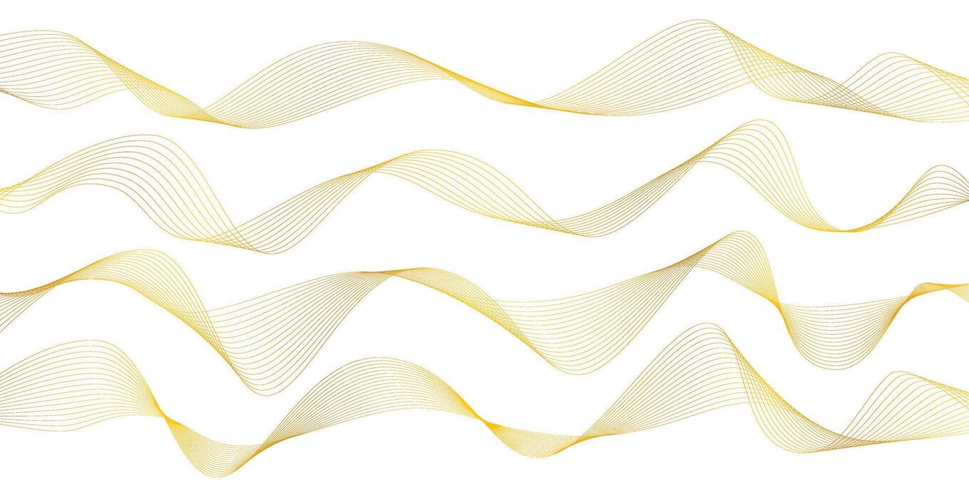 Gold Wave Line Vector Art, Icons, and Graphics for Free Download