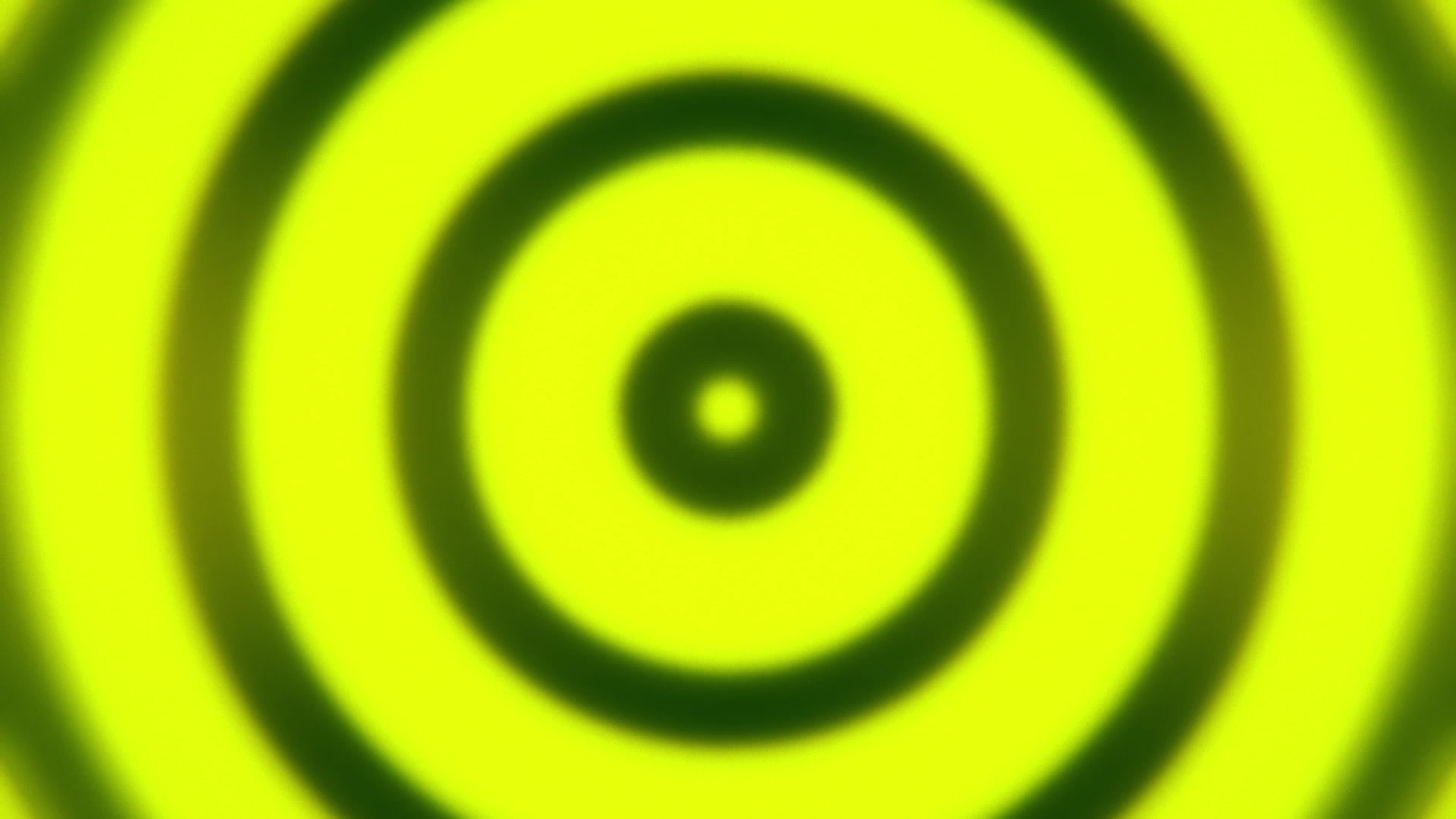 Abstract background with animated hypnotic tunnel of green circles ...