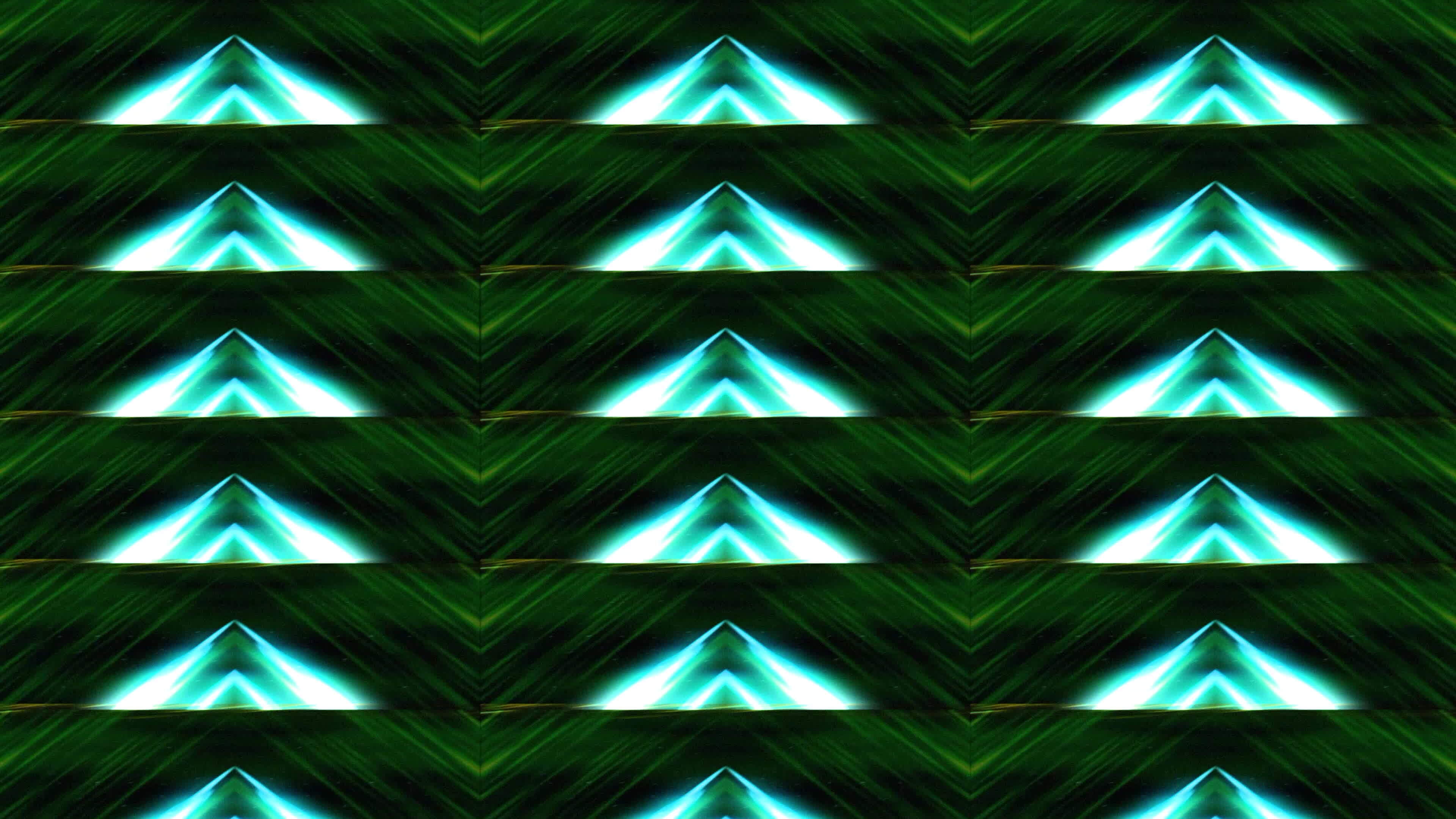 Triangular Pattern With Luminous Lines Motion Kaleidoscopic Pattern