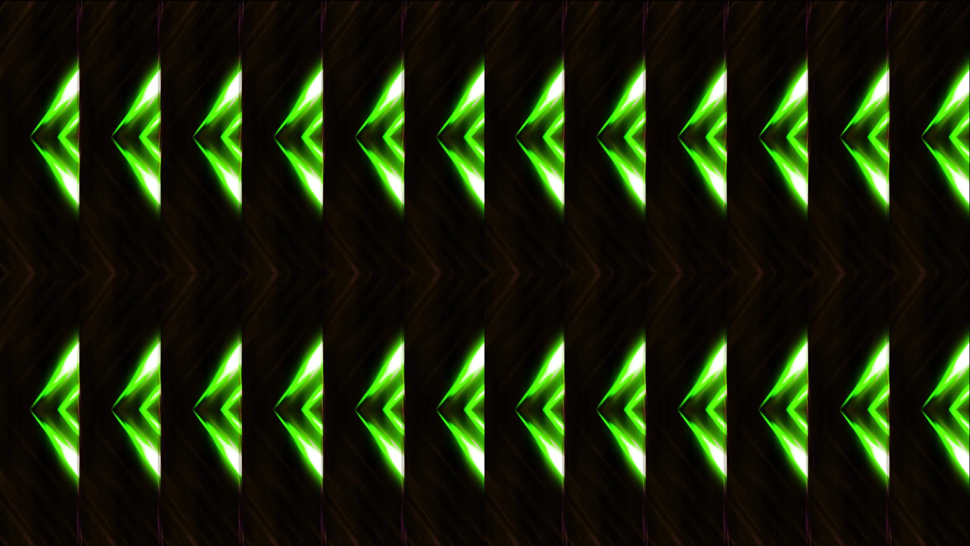 Triangular Pattern With Luminous Lines Motion Kaleidoscopic Pattern