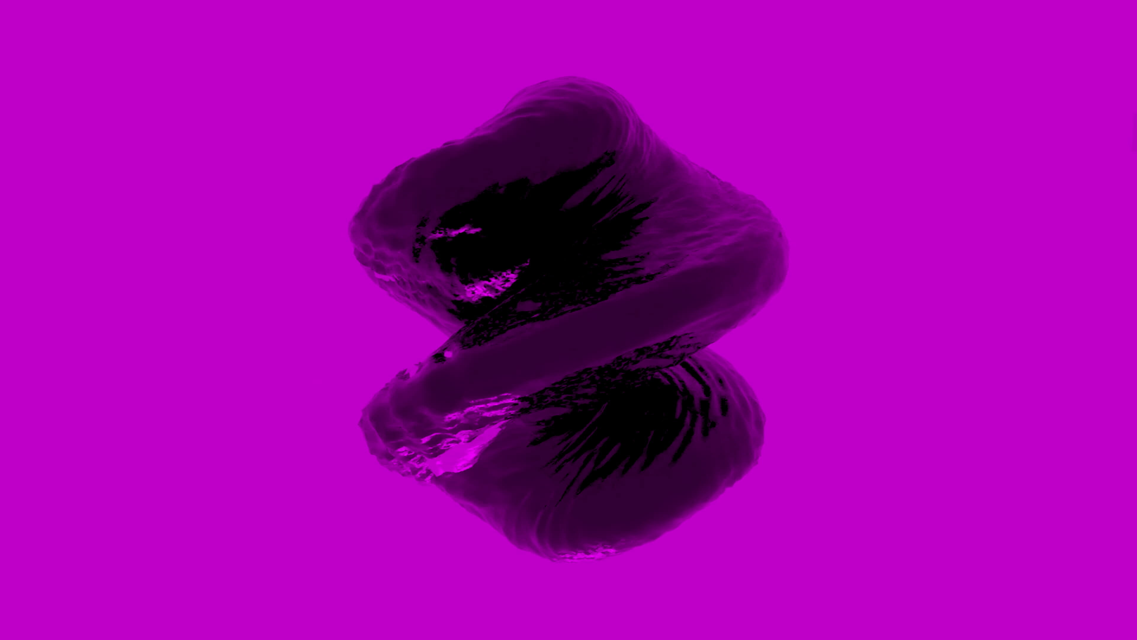 Abstract Spinning Unusual 3d Liquid Figure Seamless Loop Design Spiral Shaped Unusual