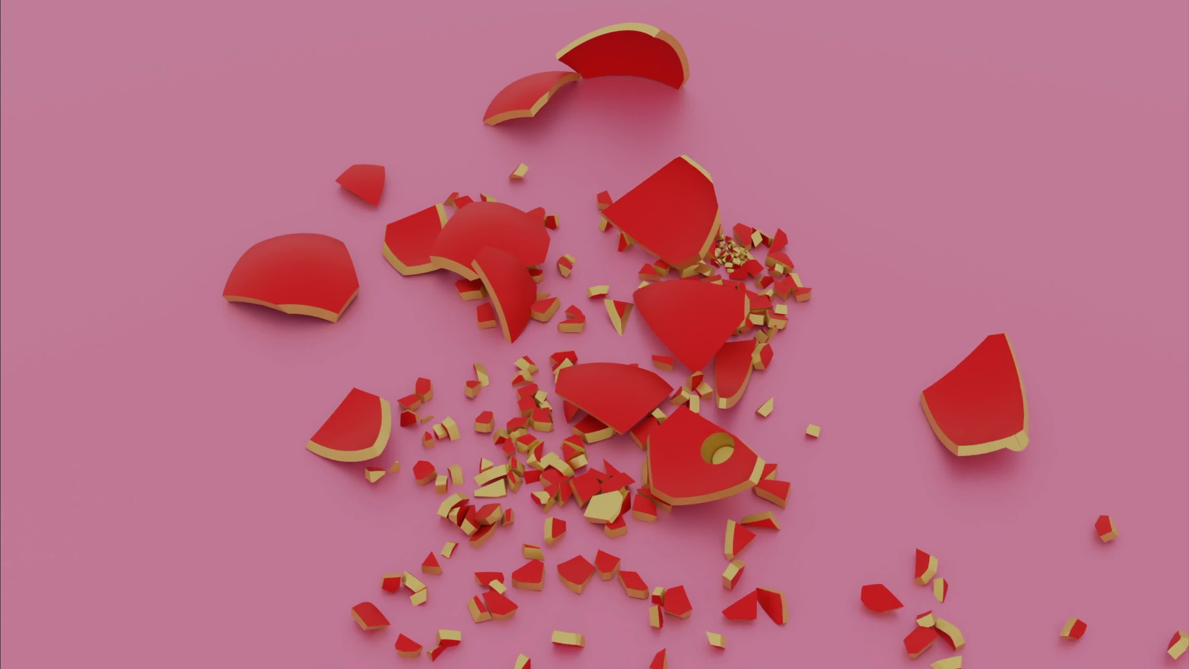 Breaking 3d Ball On Isolated Background Design Beautiful Glass Ball Falls And Breaks Glass
