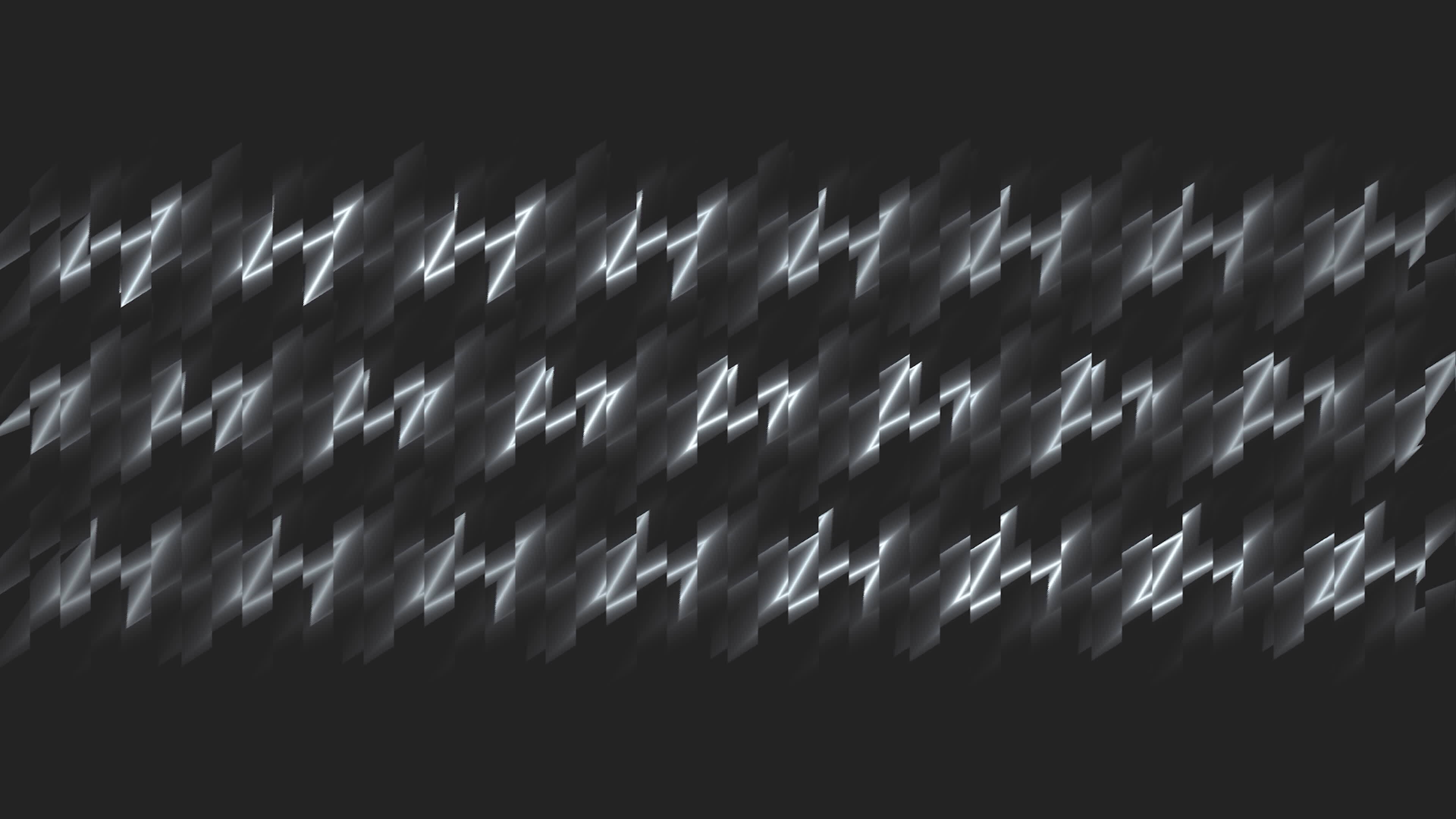 Abstract Monochrome Zigzag Lines Moving On A Black Background Seamless Loop Motion Energy Or