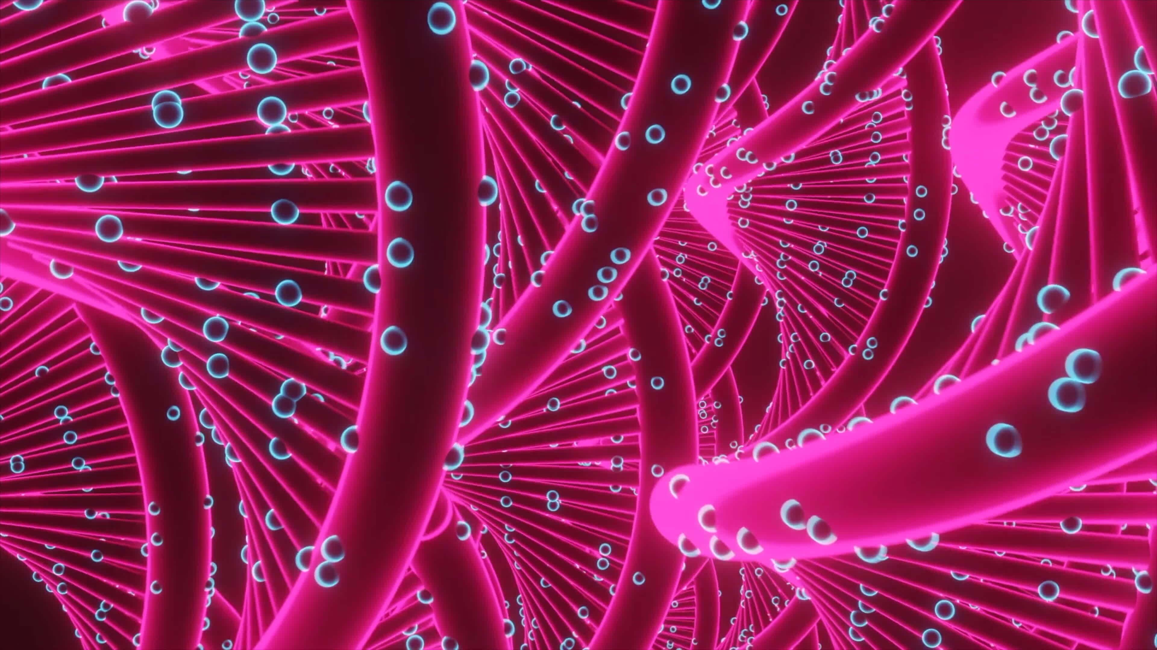 Rotating Colored Genetic Spirals Design Close Up Of Rotating Genetic Spirals With Dots Lot Of