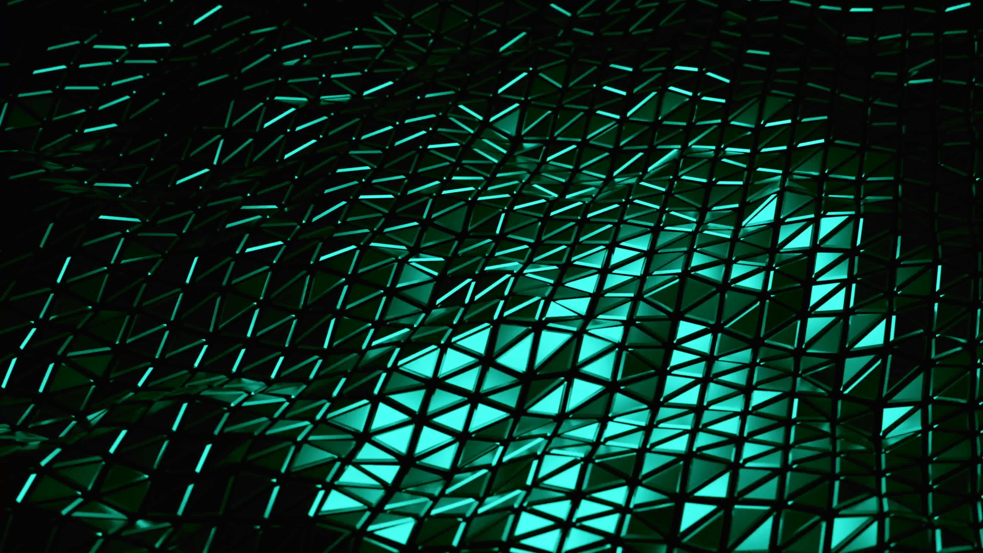 Background Of Triangles Shining And Moving In Waves Design Futuristic