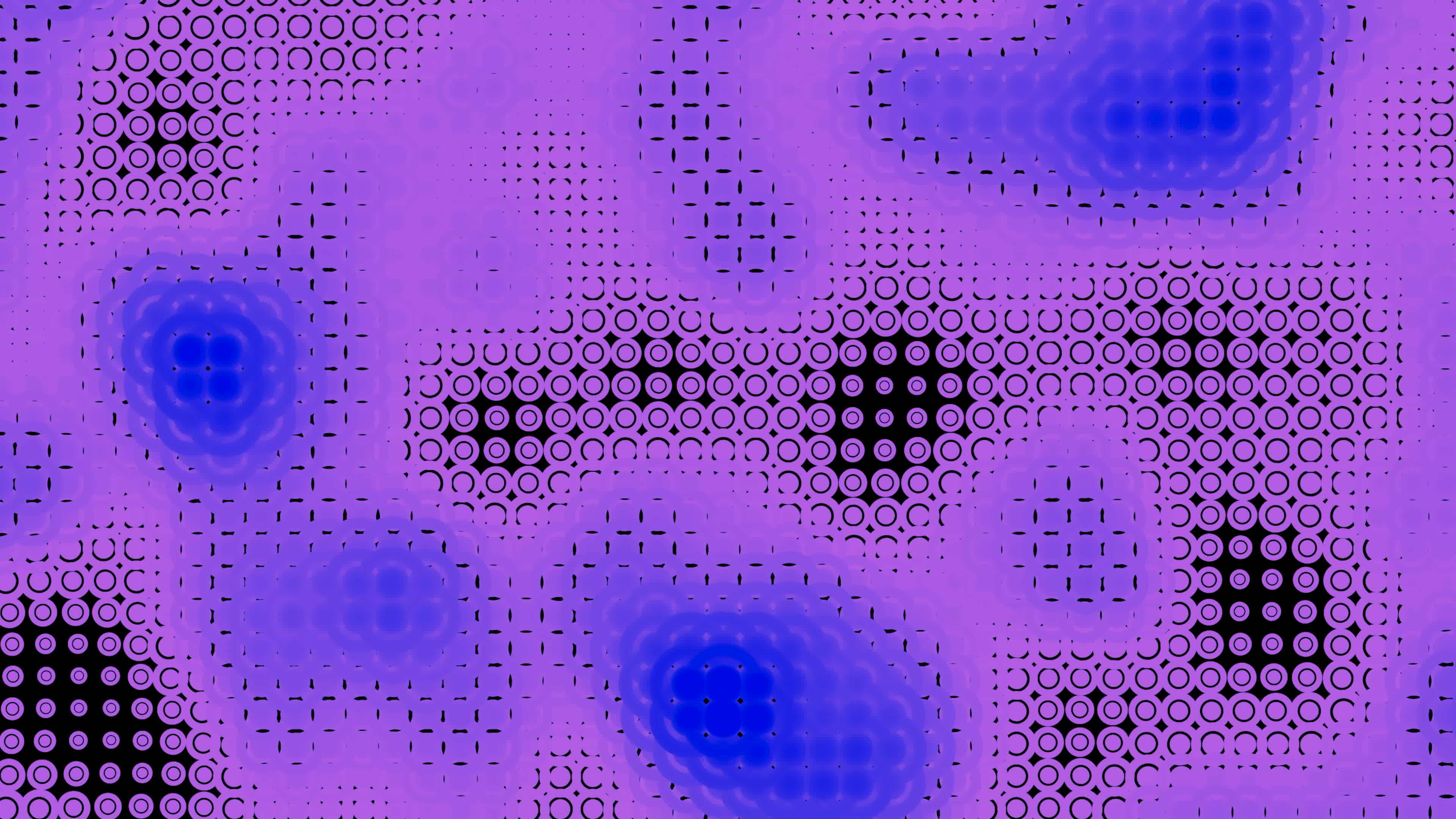 Abstract Digital Flowing Texture Of Bokeh Rings And Blurred Stains Seamless Loop Design