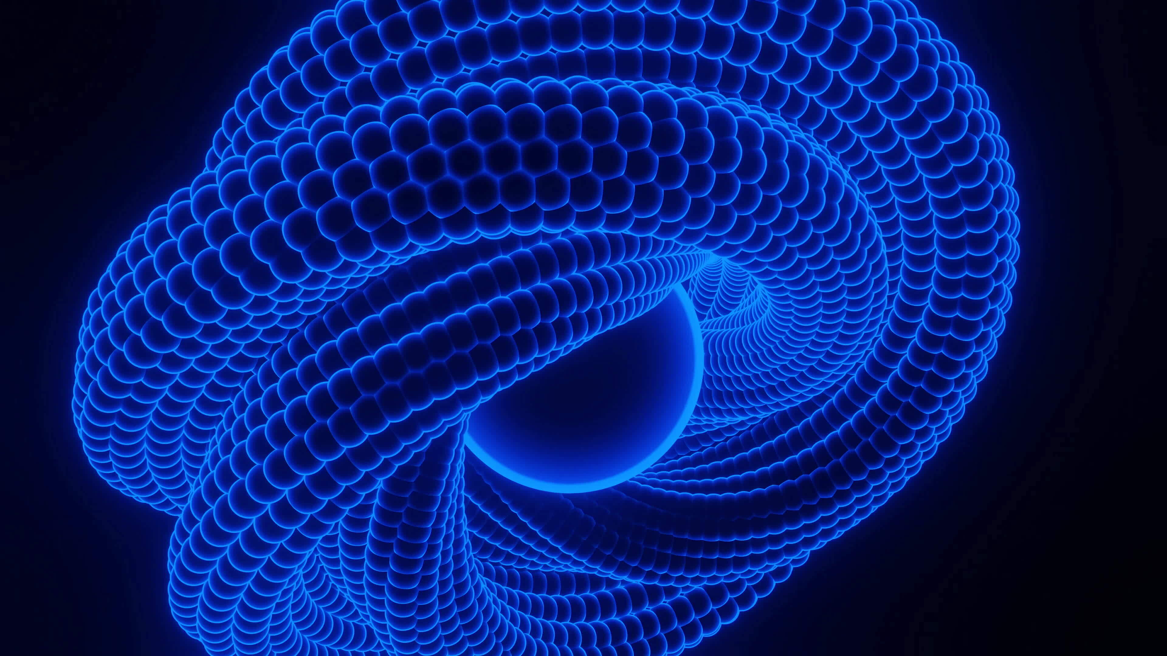 Abstract colorful twisted spiral shaped 3D object moving isolated on a ...