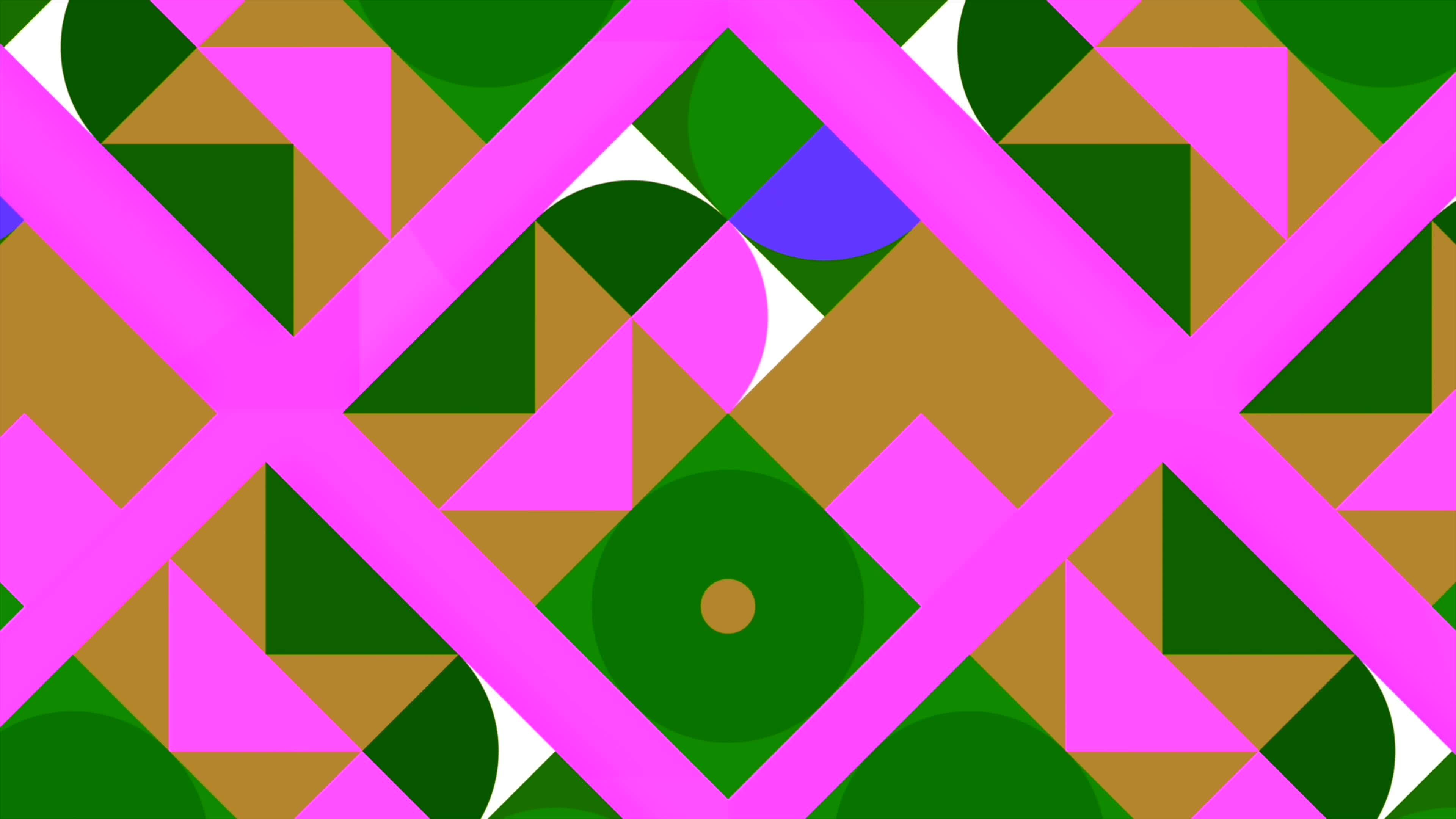 Flashing animation. Motion. Geometric shapes that change color and size ...