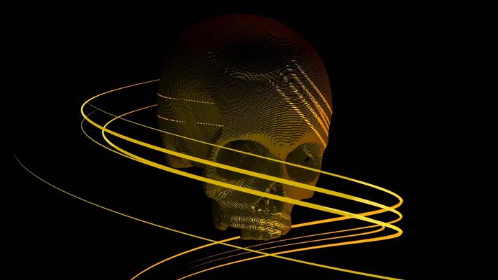 Skull Animation Stock Video Footage for Free Download