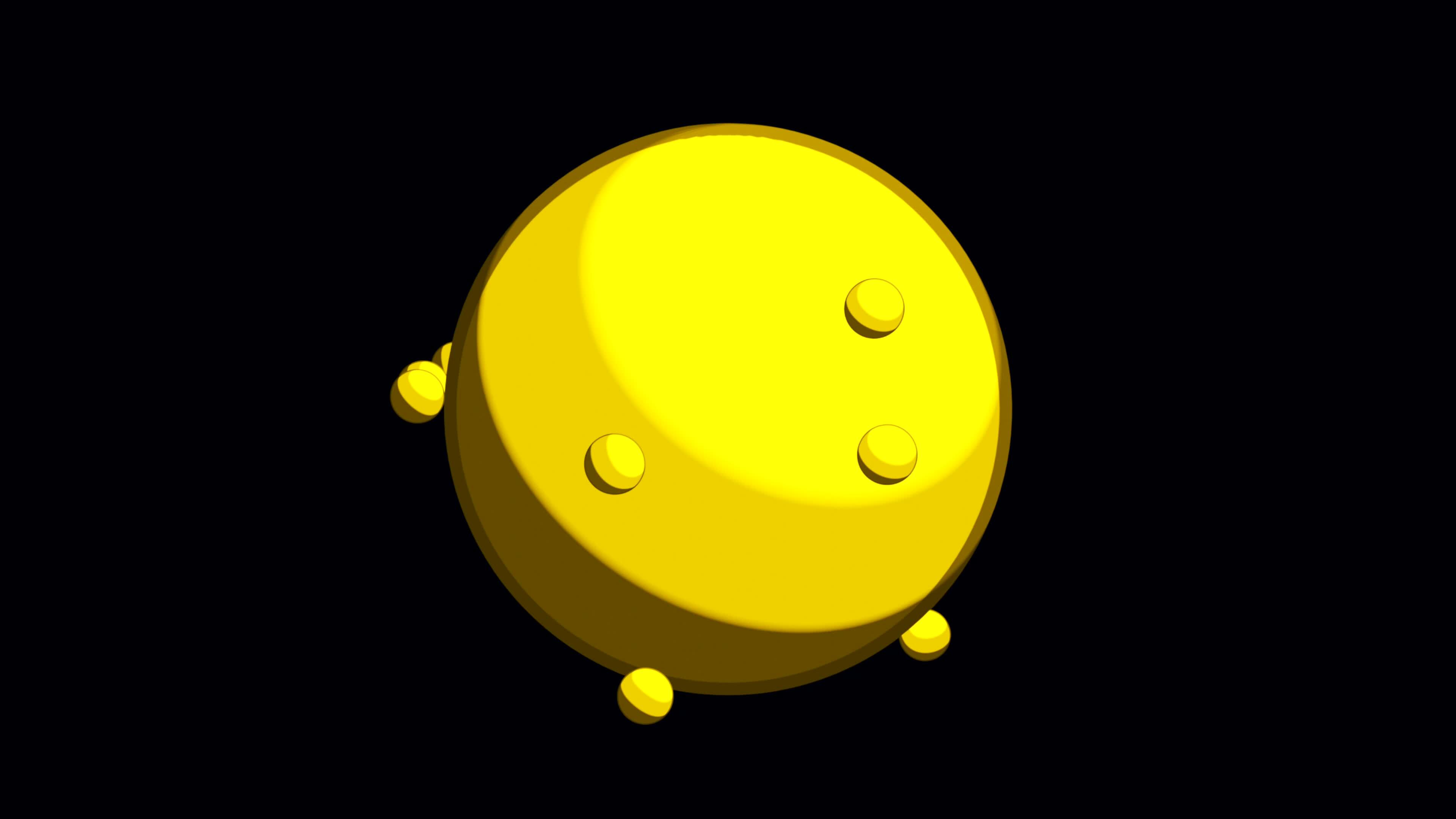 Seamless Loop Motion Of Electrons Around The Spherical Bright Nucleus