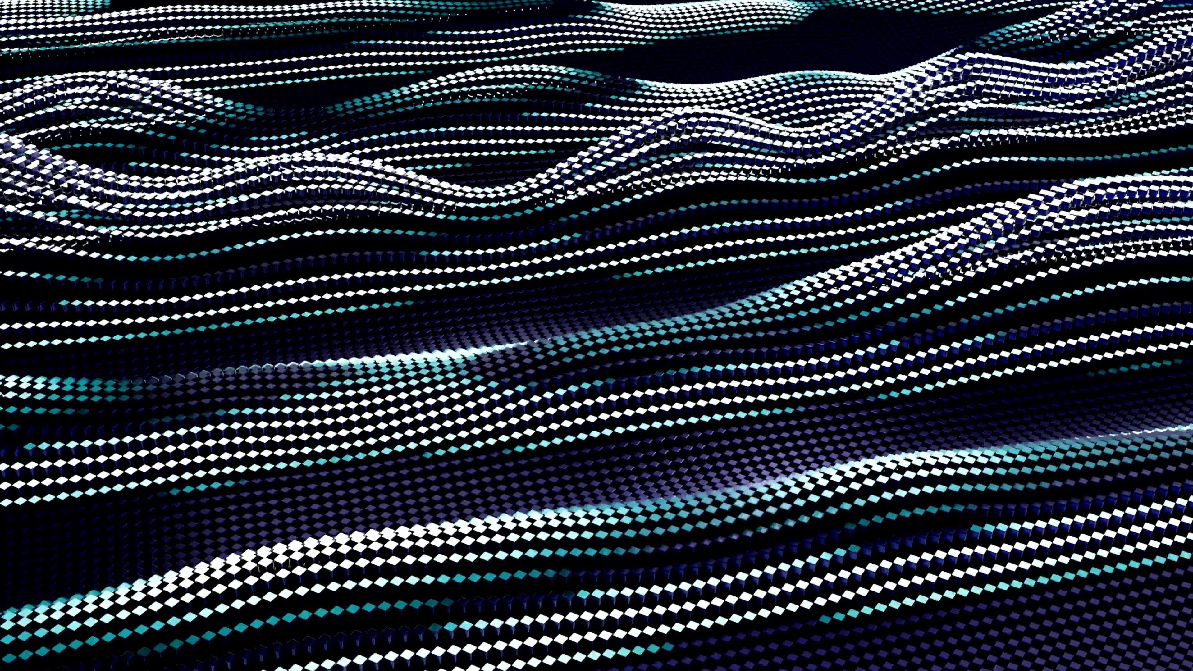 Dark Flexible Grainy Surface In Wave Motion Seamless Loop Design