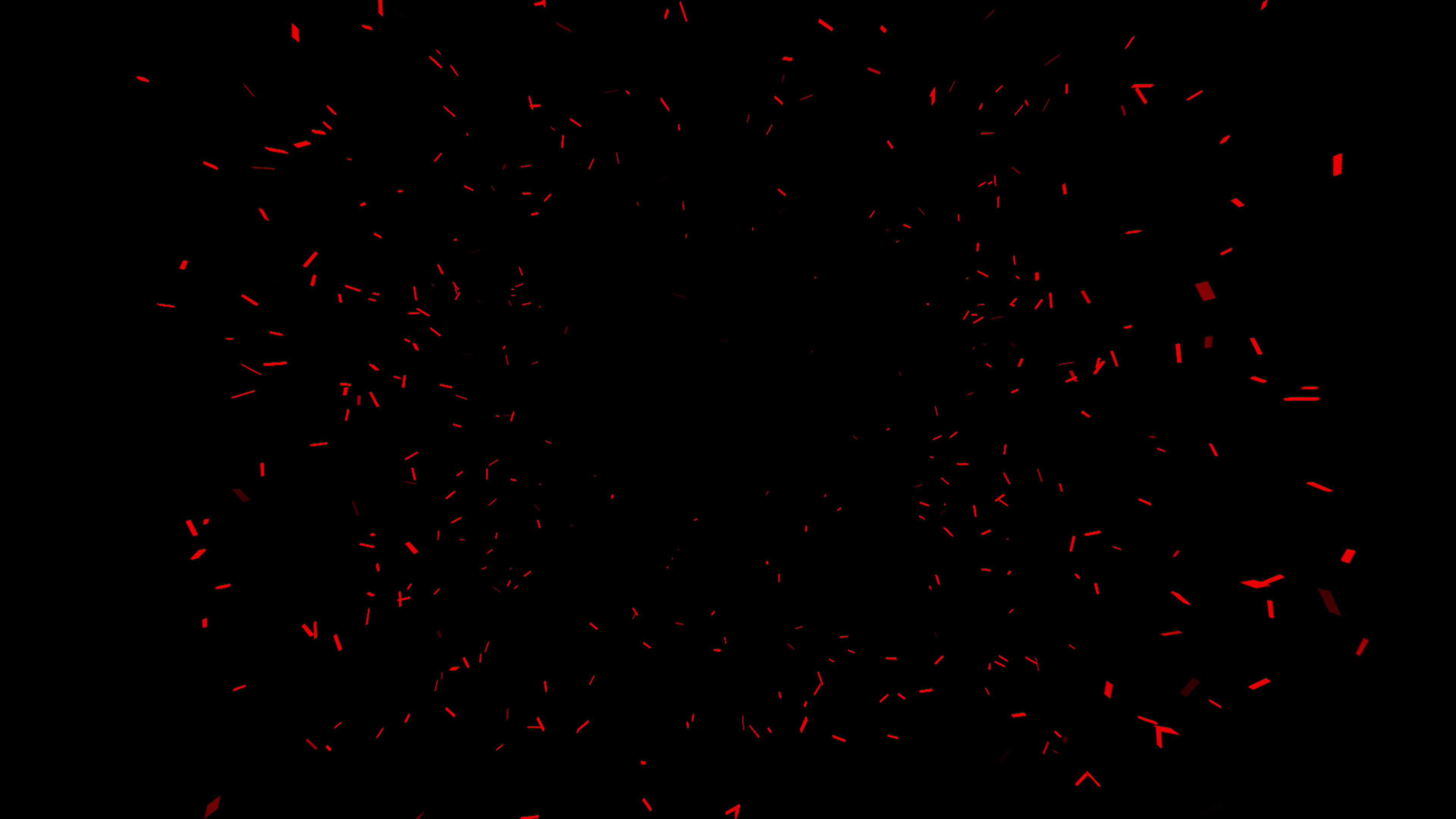 Moving stream of particles on black background. Animation. Slow tunnel stream is moving out of ...