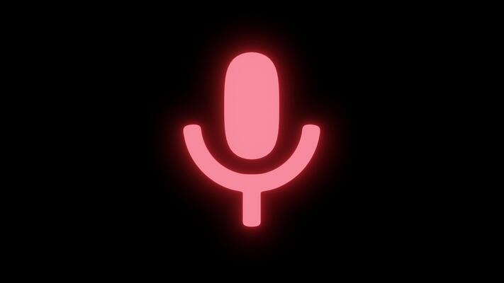 Microphone Animation Stock Video Footage for Free Download