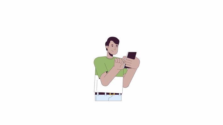 Person Using Phone Animation Stock Video Footage for Free Download