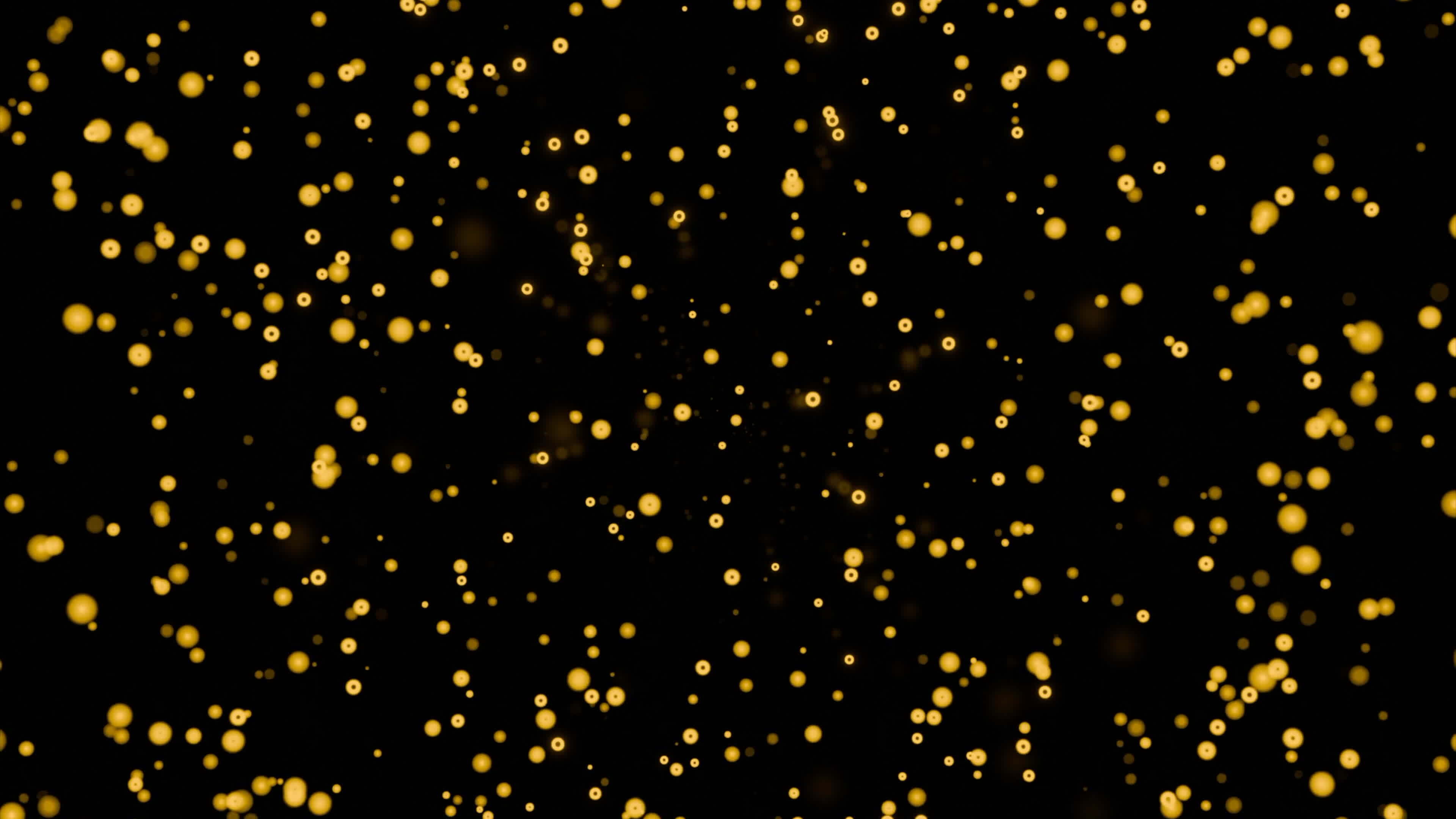 Colored Bubbles Rise On Black Background Design Animation Of Stream