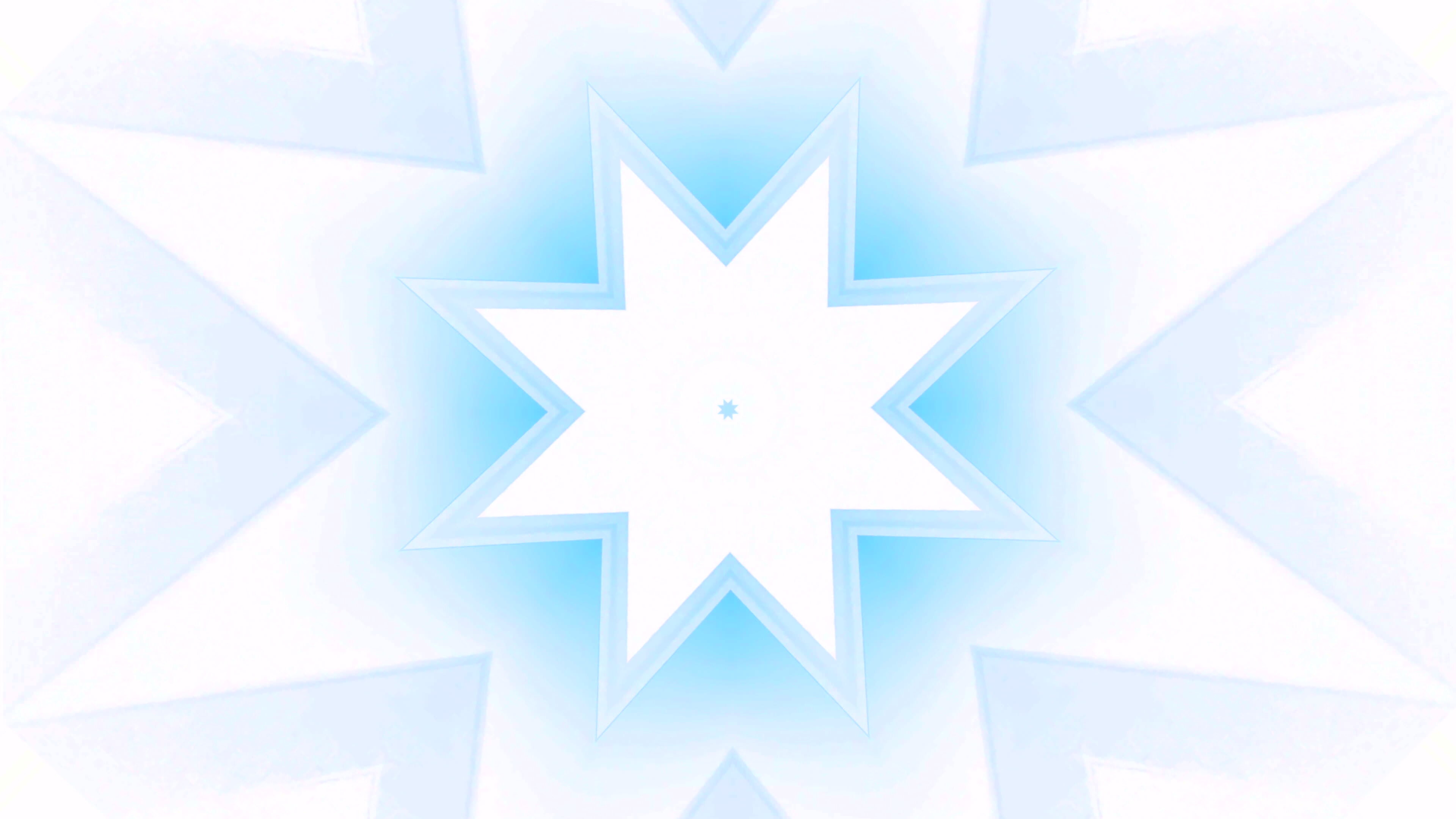 Abstract colorful kaleidoscope background with moving and pulsating star shapes. Design ...