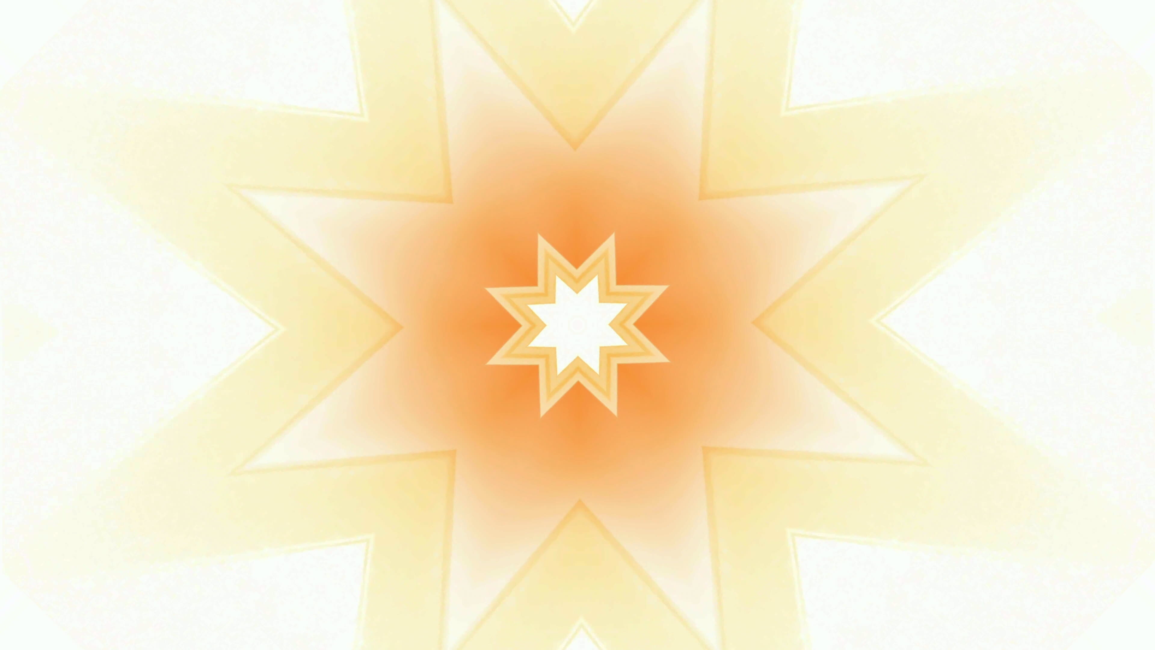 Abstract colorful kaleidoscope background with moving and pulsating star shapes. Design ...