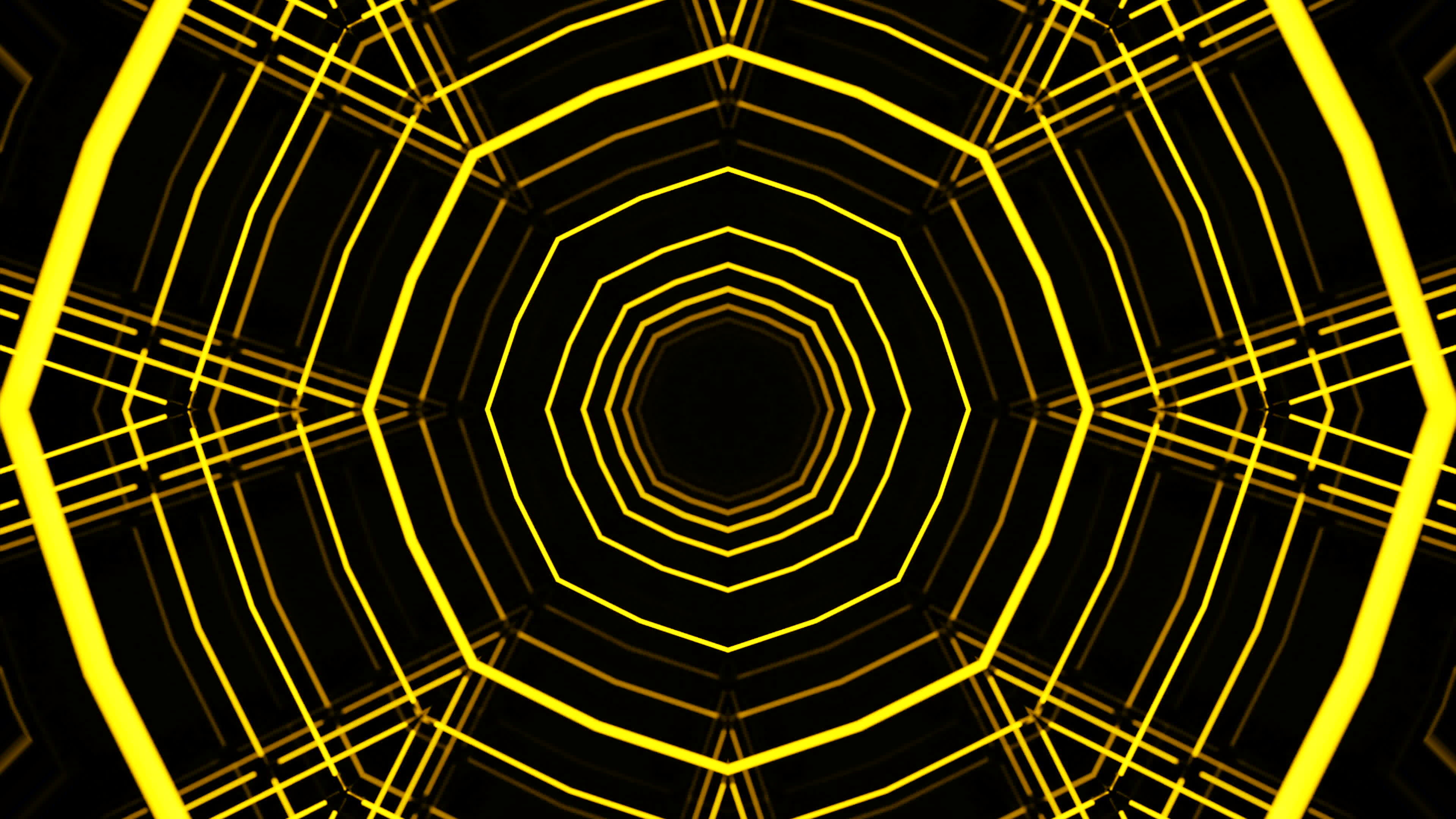 Abstract pulsating ornamental kaleidoscope. Design. Hypnotic effect of lines creating ...