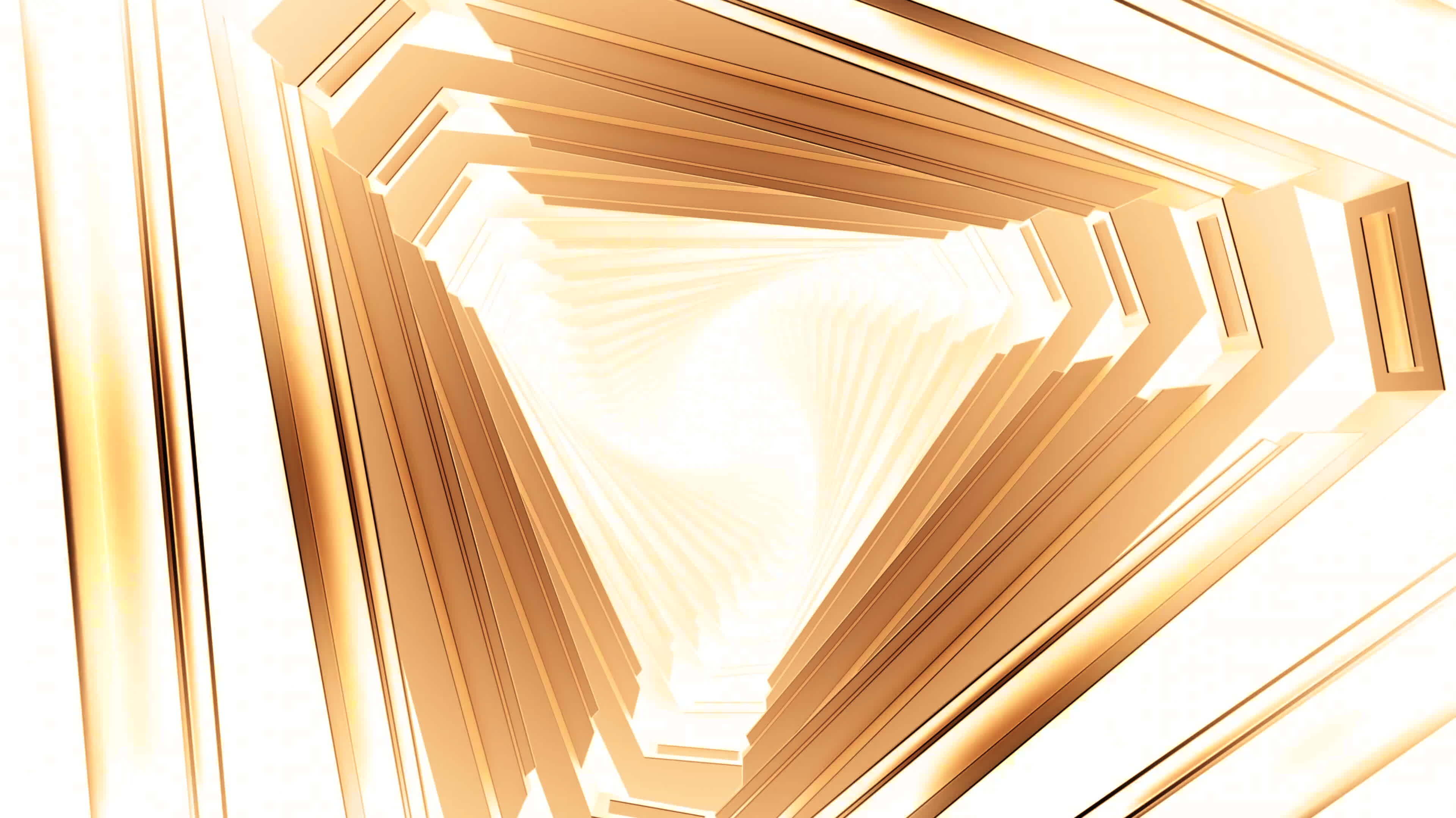 Movement In Triangular Cyber Tunnel Motion Advancing Cyber Tunnel With Triangles Cyber Tunnel